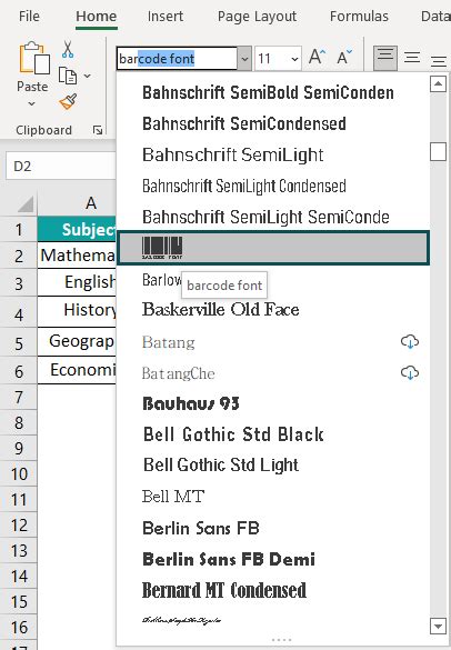 How To Create Barcode In Microsoft Excel Tpoint Tech