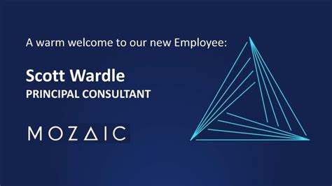 We Are Delighted To Welcome Scott Wardle Who Has Joined Us Today As