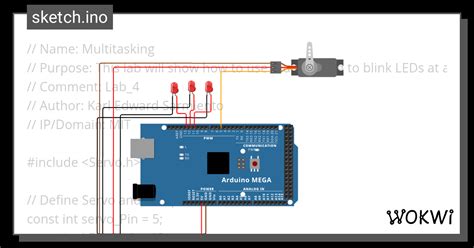 Lab 4 Multitasking Wokwi ESP32 STM32 Arduino Simulator