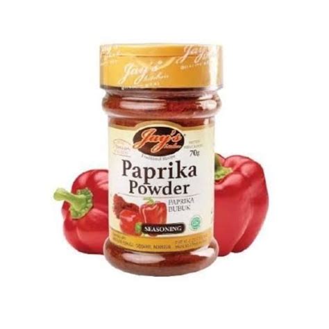 Jual Jays Paprika Powder Bubuk 70gr Siap Dipakai Dalam Botol Shopee Indonesia