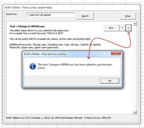 quickly add a tool to your favorites menu asap utilities blog