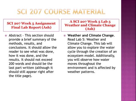 Ppt Sci 207 Ash Course Tutorial Sci207dotcom Powerpoint