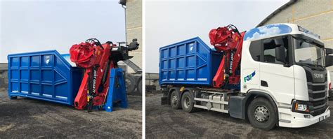 Hooklift With Crane On Container A Strong And Versatile Solution Gervasi Ecologica