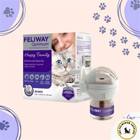 Feliway Optimum Cat Enhanced Calming Starter Kit Plug In Diffuser And 30 Day Refill 48ml