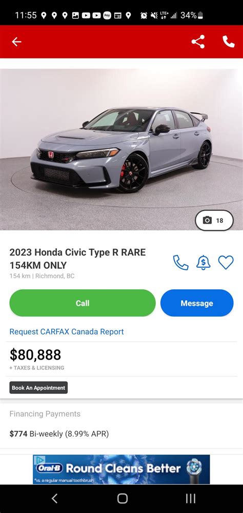 Insane Markup Only Two Pop Up On Auto Trader In Canada Both In Bc Rcivic