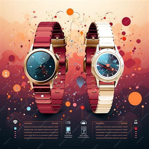 Premium Ai Image Set Of Healthtech Wearables Tech Banner Ads Wearable