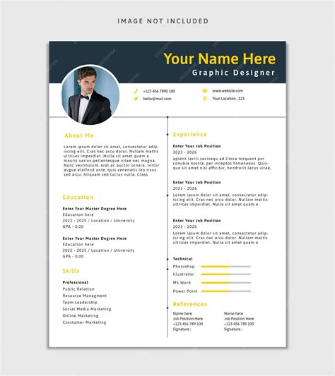 Premium Vector Professional Cv Template Design And Customize Your Cv