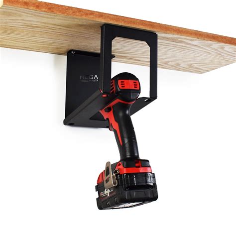 Drill Holder Mount Under Desks Or Workbenches Made In Uk