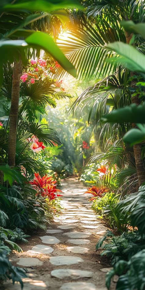 Fond Décran Mobile Plantes Tropicales Wallpaper Smartphone 4