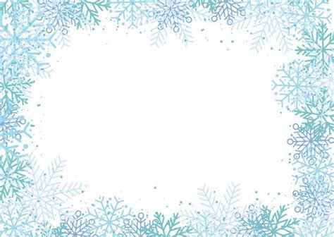 Printable Snowflake Border Printablelib