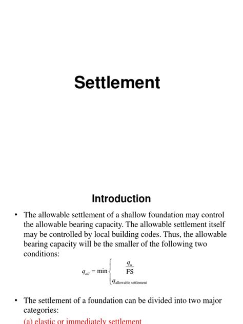 Settlement Calculation Download Free Pdf Geotechnical Engineering