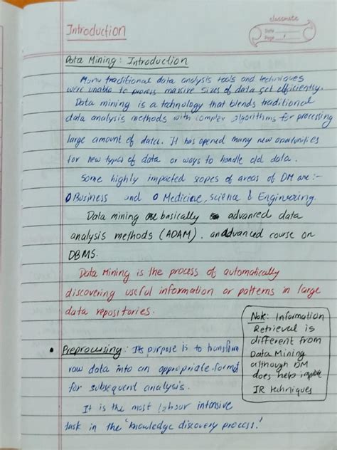 Data Mining Notes Pdf