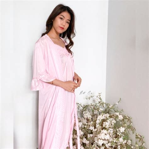 Jual Kimono Tidur Hst Daster Singlet Transparant Pink Candy Shopee Indonesia