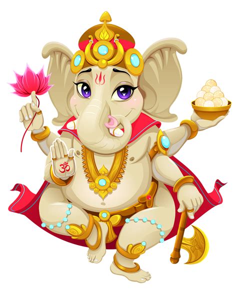 Ganesha Vector Hindu Symbol Spiritual Icon Free Png