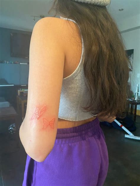 Jade Mclovin Tattoo Red Butterfly Tattoos Red Ink