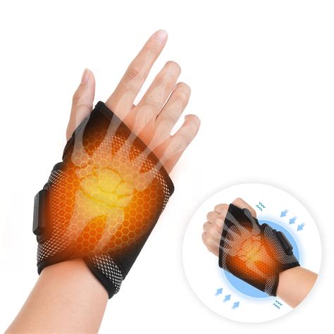 Multi Function Wrist Massager Soothing Heat 3 Level Vibration And