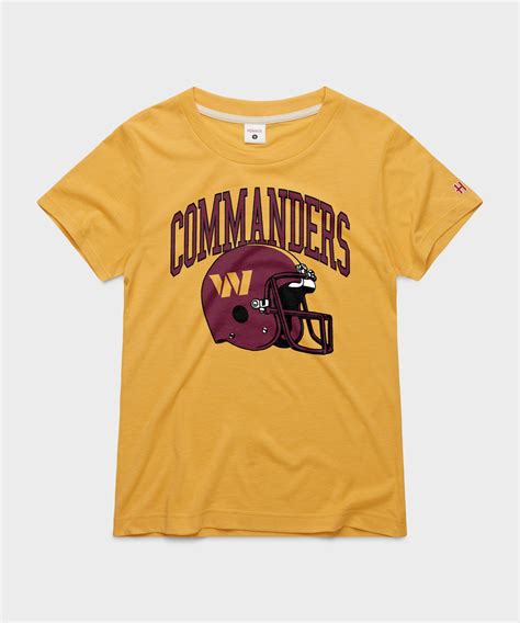 Womens Washington Commanders Helmet Womens Retro Nfl T Shirt Homage
