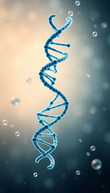 Dna Genetic Code And Cell Structure Premium Ai Generated Image