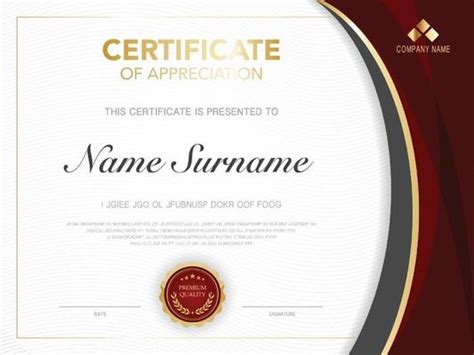 Certificate Templates Free Certificate Designs