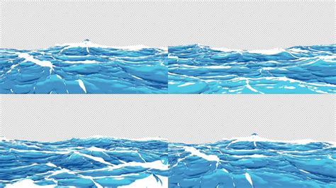 卡通海浪 视频素材包下载