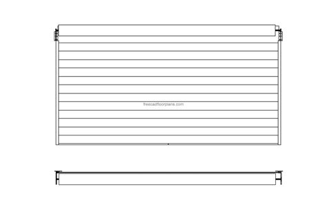 Rolling Shutter Autocad Block Planelevation Free Cad Floor Plans
