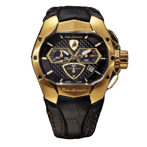 Tonino Lamborghini 880g Stainless Steel Watch Gold Black