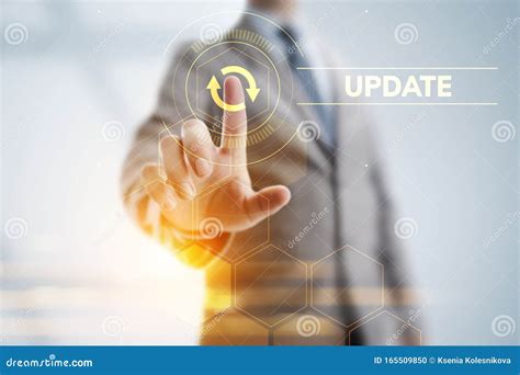 Update Software Application And Hardware Upgrade Technology Concept Stock Illustration