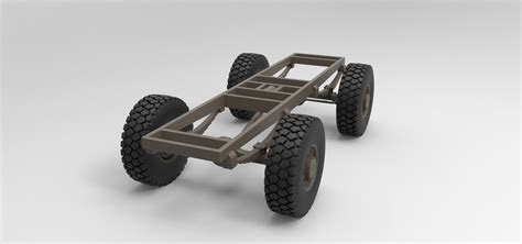 Chassis 4x4 3d Model Cgtrader