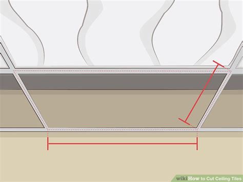 How To Cut Ceiling Tiles 15 Steps With Pictures Wikihow