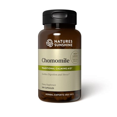 Chamomile Capsules Pure German Chamomile Natures Sunshine