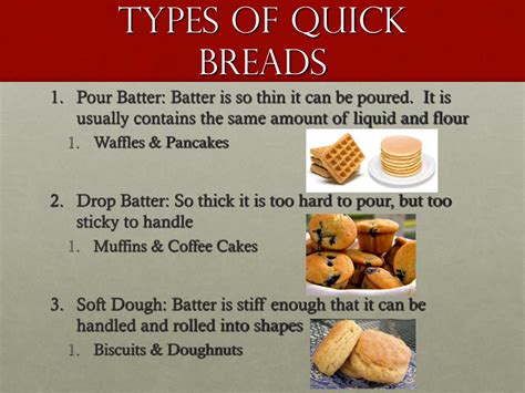 Ppt Quick Breads Ingredients And Their Functions Powerpoint