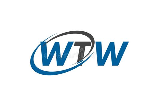 Wtw Creative Logo Design Vector Illustration Stock Vector