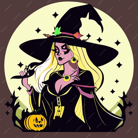 Premium Vector Wicked Witche Grim Reaper Halloween Hand Drawn Cartoon