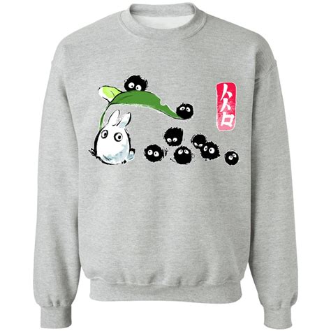 Mini Totoro And The Soot Balls Sweatshirt Ghibli Store
