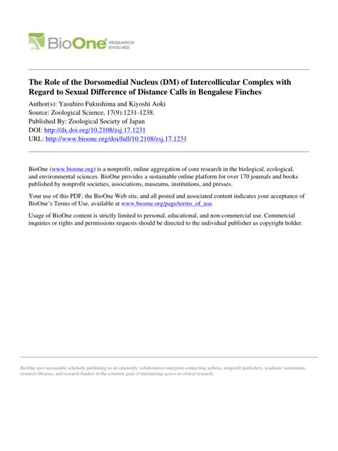 Pdf The Role Of The Dorsomedial Nucleus Dm Of Intercollicular