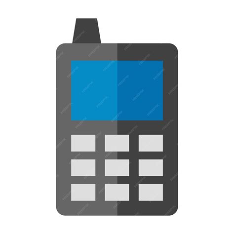 Premium Vector Cell Phone Icon In Flat Color Style