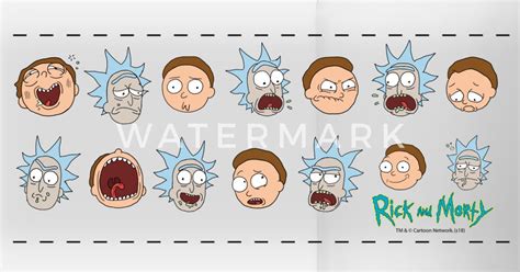 Rick And Morty Expressions Panoramic Mug Spreadshirt