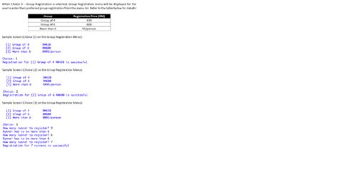 Solved Write A Python Program To Handle The Registration