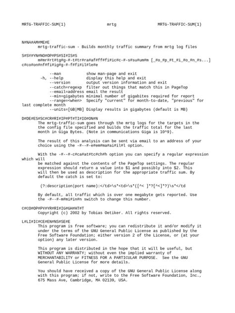 Mrtg Traffic Sum Pdf Computer Architecture Software