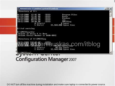 task sequence log file smsts log is located in x smstslog