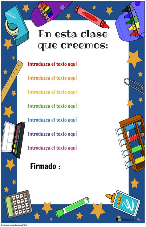 Reglas Del Salón De Clases 3 Storyboard Por Es Examples