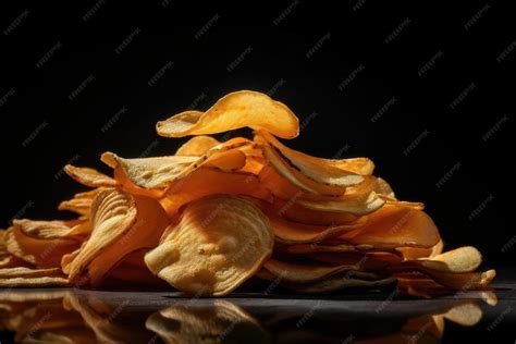 Premium Photo Stacked Chips Ai Generated