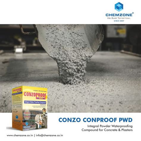 Conzo Conproof Pwd Integral Powder Waterproofing Compound For Concrete