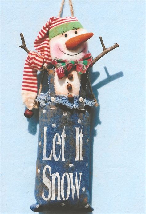 Packed Snow Sack Primitive Epattern Etsy