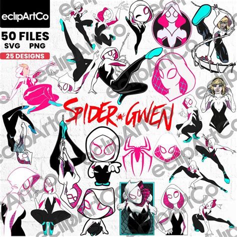 Spider Gwen Collection Png Svg Vetores Png Vetores Png