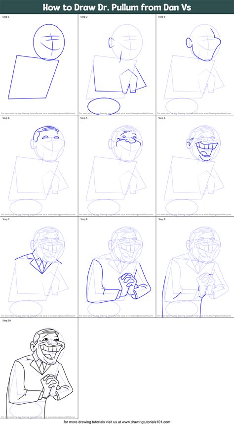 How To Draw Dr Pullum From Dan Vs Dan Vs Step By Step