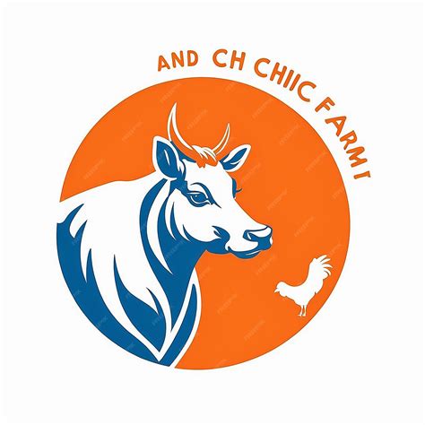 Cow And Chicken Farm Logo Design Premium Ai Generated Image
