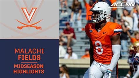 Virginia Wr Malachi Fields Midseason Highlights 2024 Acc Football