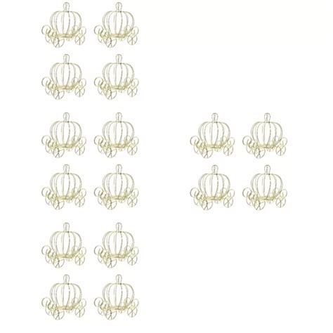 4pcs Carrozza Di Nozze Centrotavola Carrozza Di Zucca Decorazione Eur