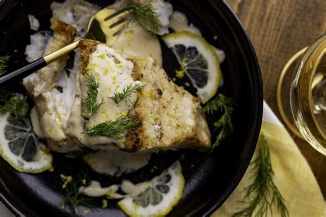 Pan Seared Lingcod Recipe With White Wine Sauce Peak To Plate